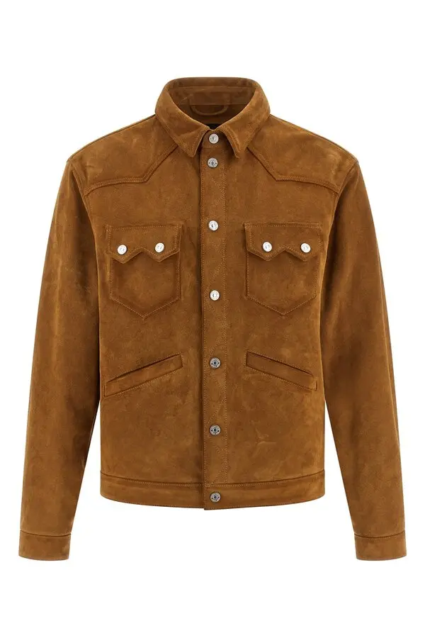 Dsquared2 Suede Boxy Shirt' Jacket