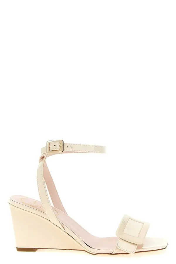 ROGER VIVIER Belle Vivier Patent Leather Sandals