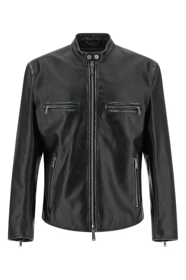 Dsquared2 Bad Boy Leather Biker Jacket