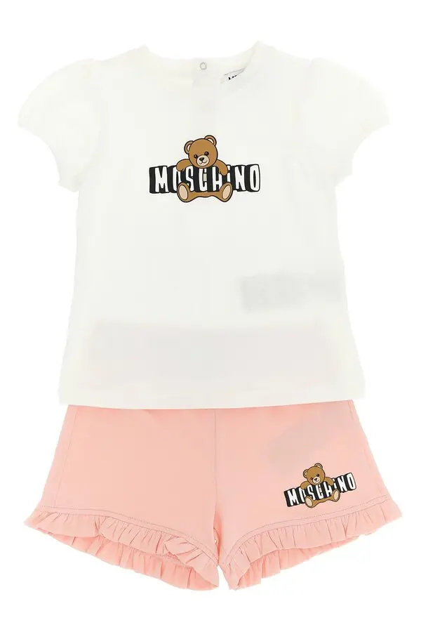 Moschino Teddy Bear' T-shirt + Shorts - Pink
