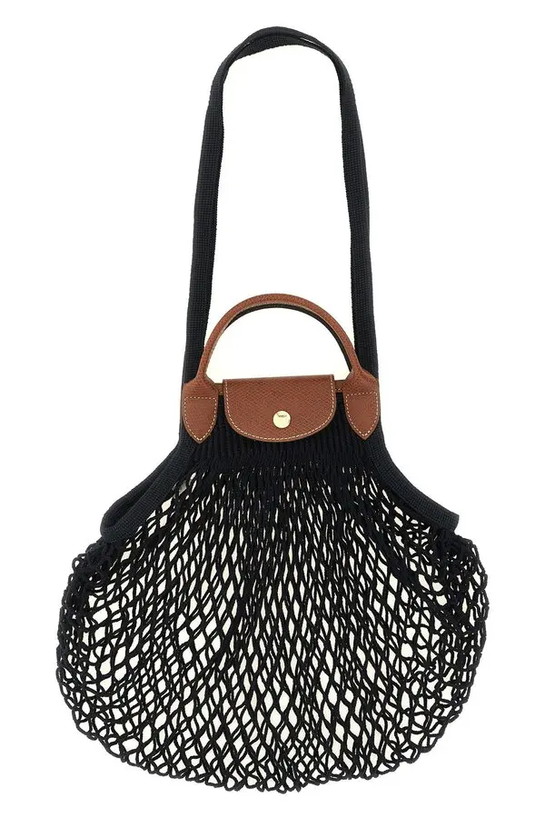 Longchamp Le Pliage Filet Shoulder Bag - Black