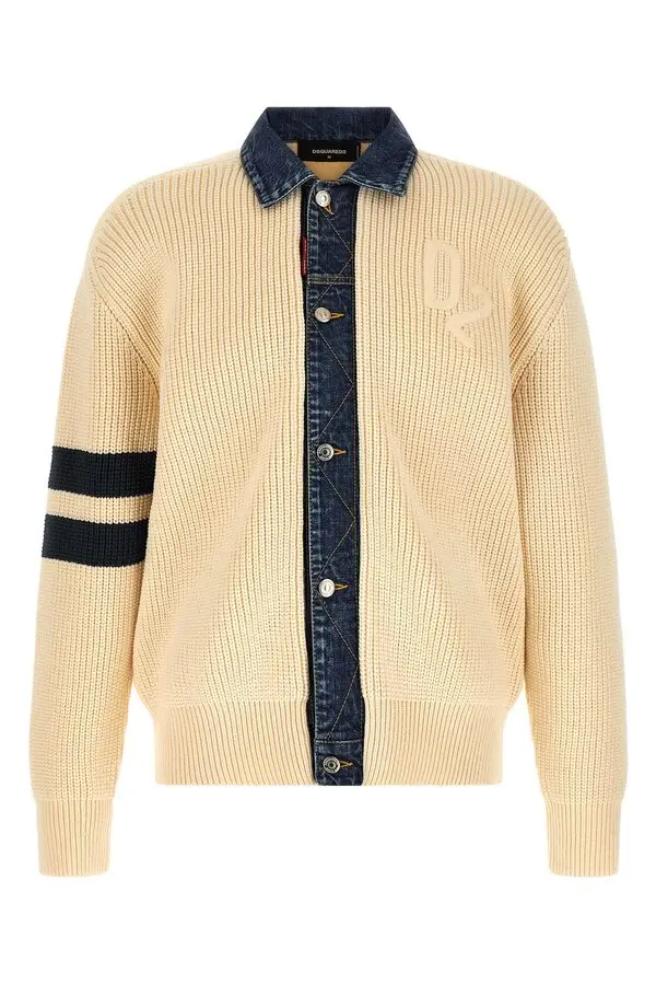 Dsquared2 Denim Mix Cardigan