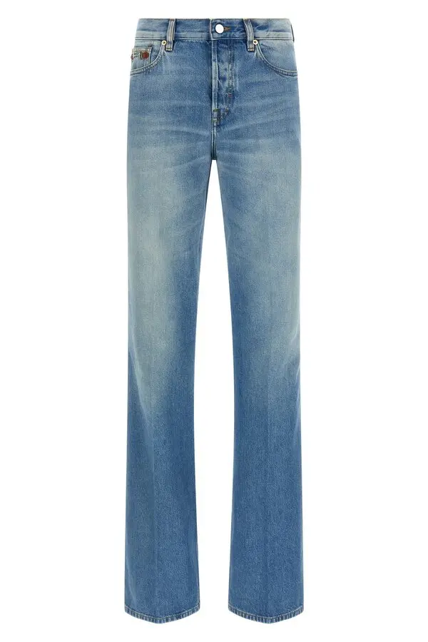 Gucci Cotton Denim Flared Jeans