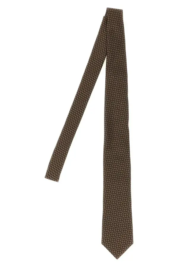Brunello Cucinelli Texture Silk Tie