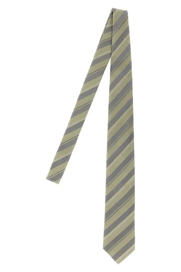 Brunello Cucinelli Striped Silk Neck Ties - Multi
