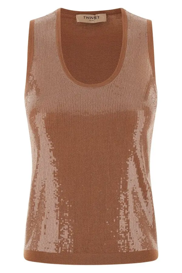 Twin-set Sequin Top