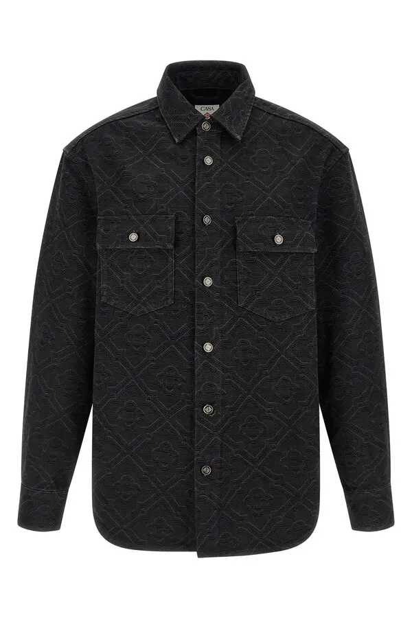 Casablanca Laser Monogram Denim' Overshirt