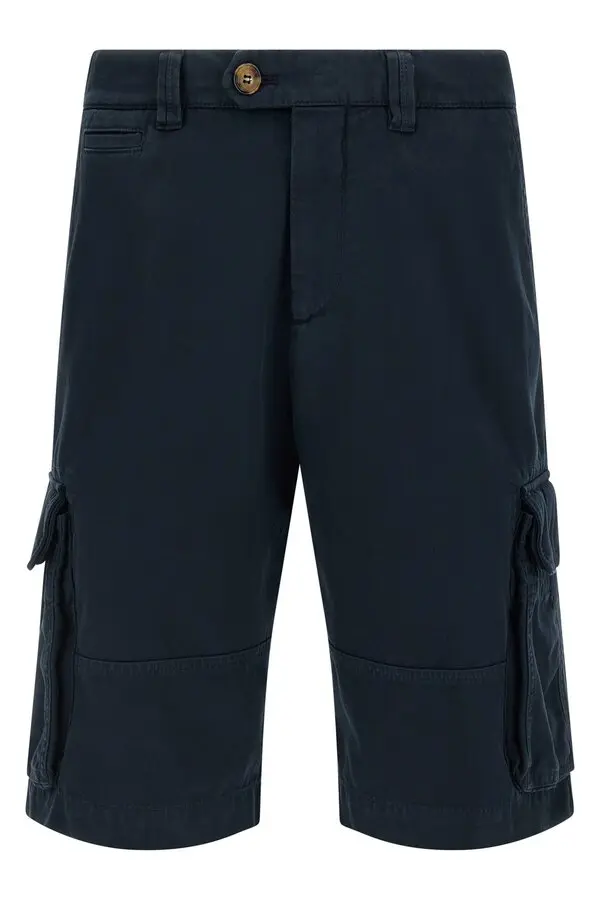 Brunello Cucinelli Cargo Bermuda Shorts - Blue