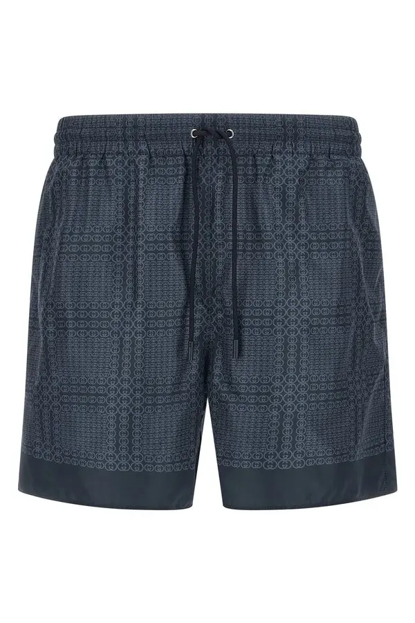 Gucci Incrocio Gg Swimsuit - Blue