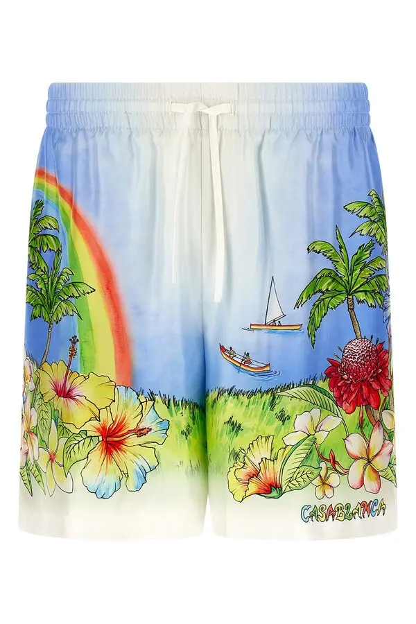 Casablanca Aloha' Bermuda Shorts - Multi
