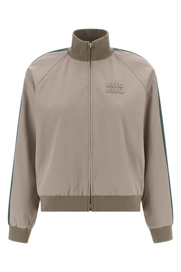 Miu Miu Bomber Twill Old - Gray