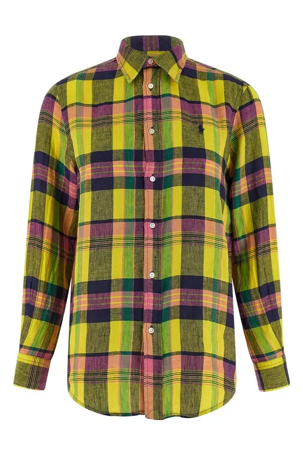Polo Ralph Lauren Check Print Linen Shirt