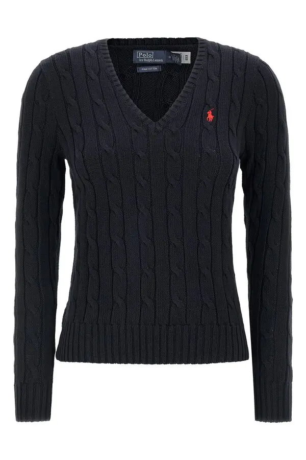 Polo Ralph Lauren Kimberly Cable Pattern Sweater - Blue