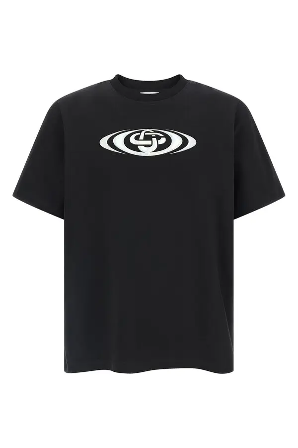 Casablanca Warped Logo' T-shirt - Black