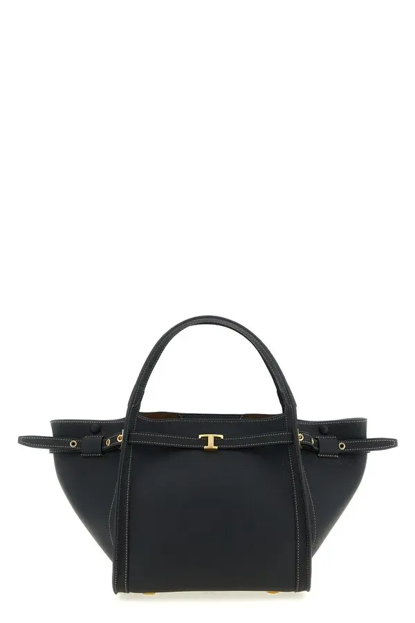 TOD'S Tim Shopping Bag - Black