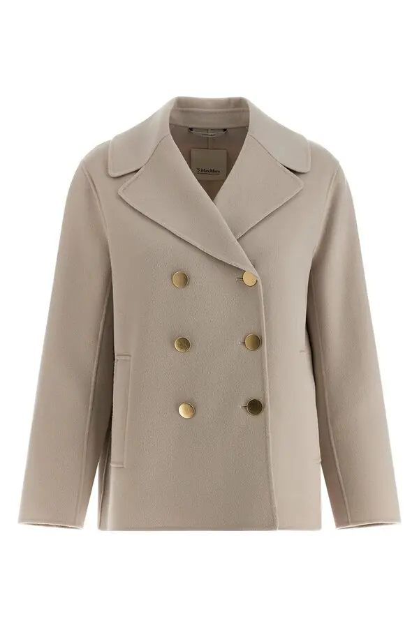 Max Mara Smmmargot Double-breasted Wool Blazer - Beige