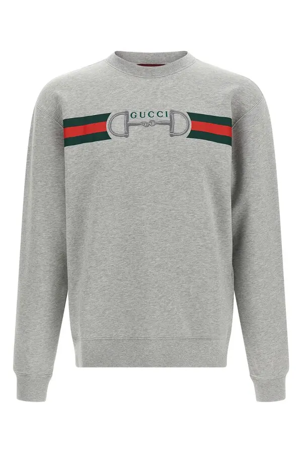 Gucci Web Ribbon And Horsebit Sweatshirt