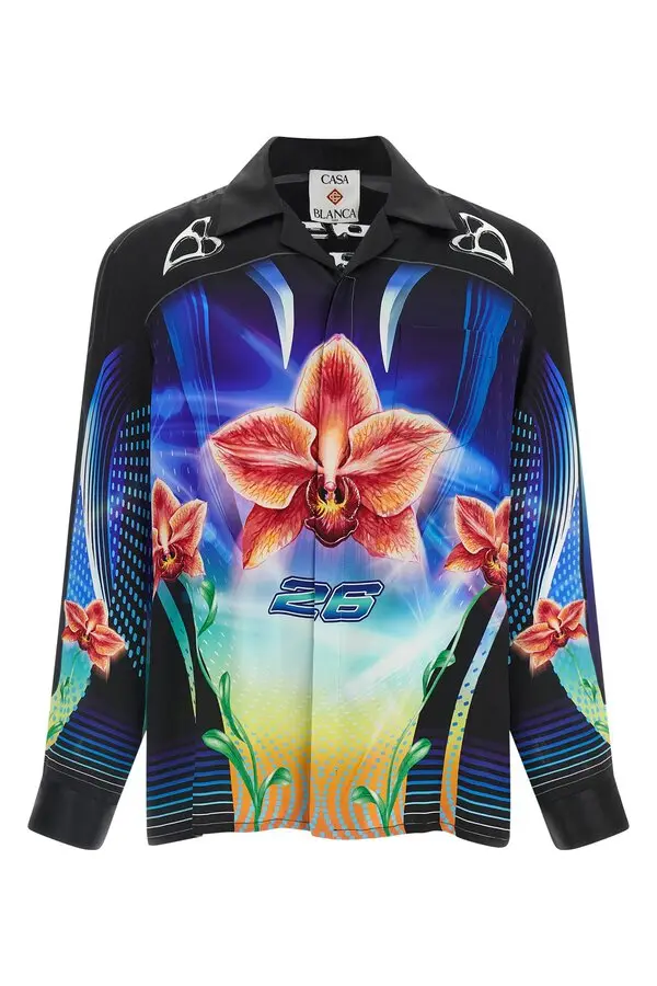Casablanca Orchid Racer' Shirt