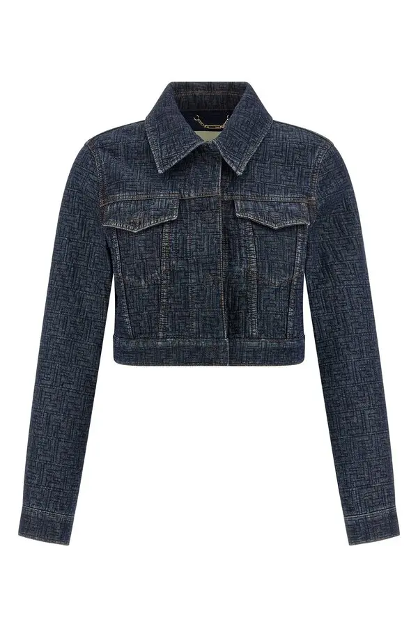Fendi Ff Denim Bolero Jacket