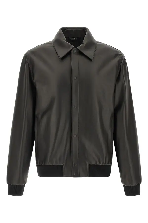 Fendi Leather Blouson - Black