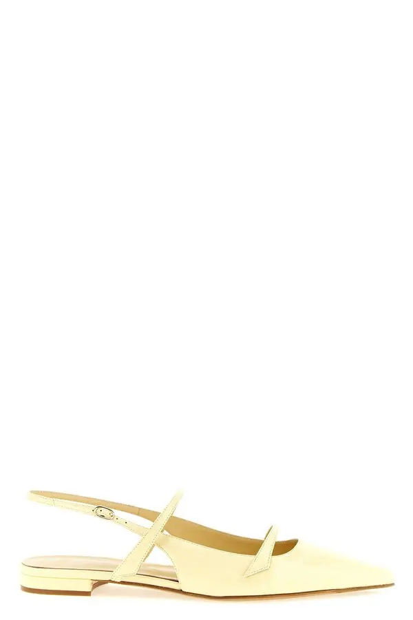 ALEXANDRE BIRMAN Tita Patent Leather Slingbacks - Yellow