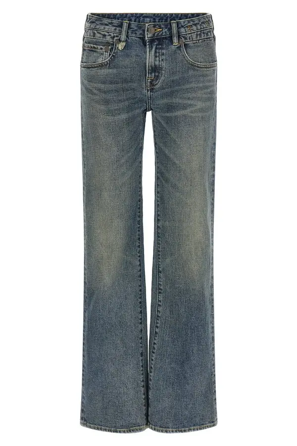R13 Boy Flare Denim Jeans - Blue