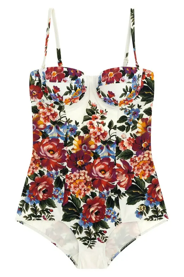 Dolce & Gabbana Re-edition 2000 One-piece Swimsuit - White