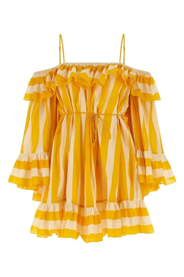 Zimmermann Daylight Cotton Dress - Yellow