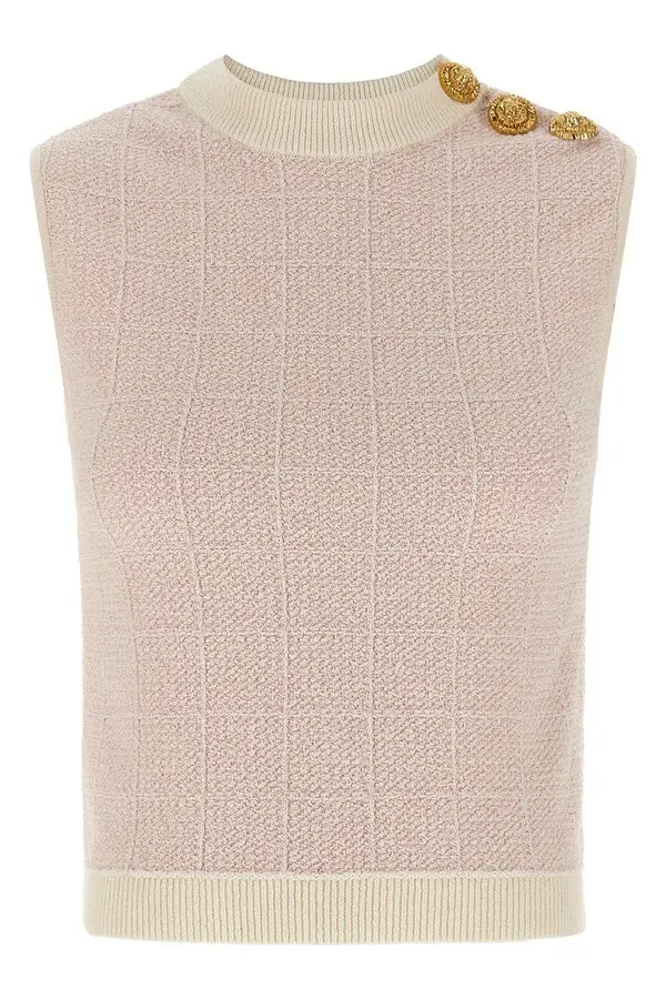 Balmain Testa Di Leone' Tweed Vest