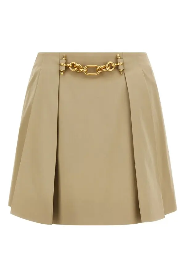 Balmain Chain Skirt - Beige