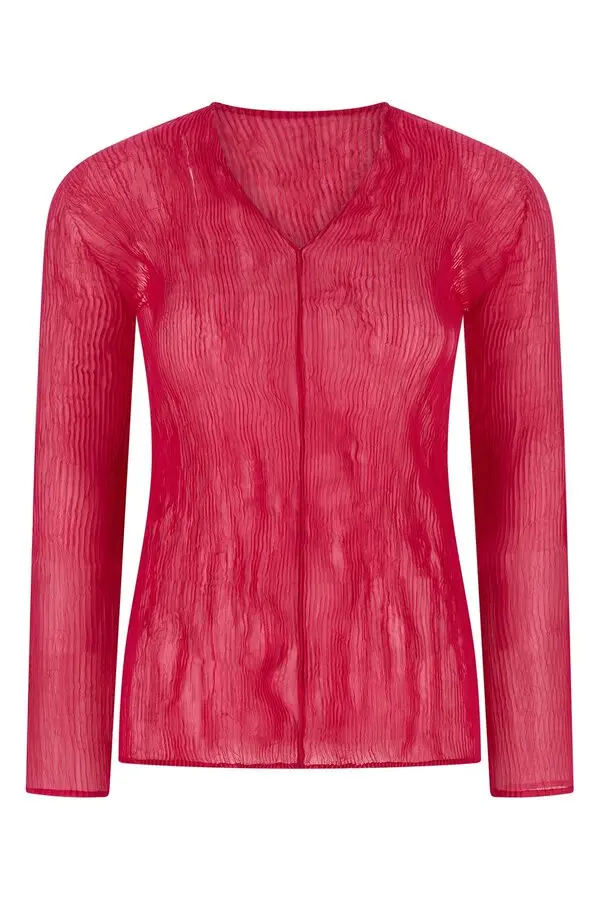 Issey Miyake Chiffon Twist 1' Top