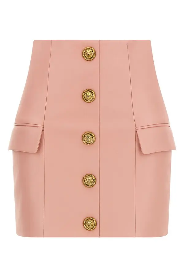 Balmain Testa Di Leone Skirt - Pink