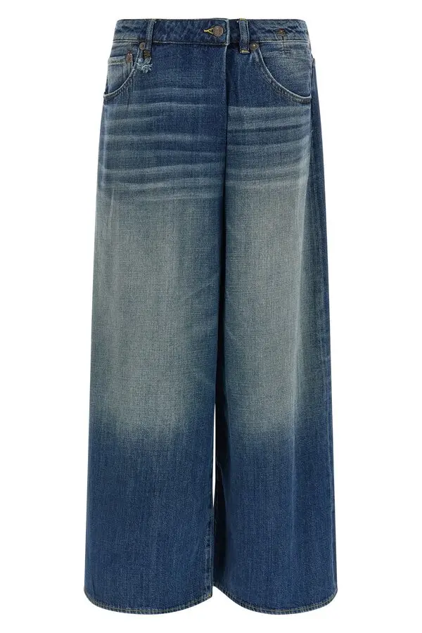 R13 Nico Wrap Denim Jeans - Blue