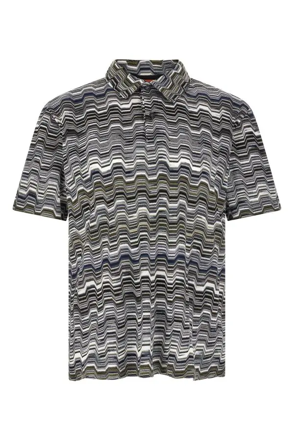 Missoni Irregular Zigzag Polo Shirt
