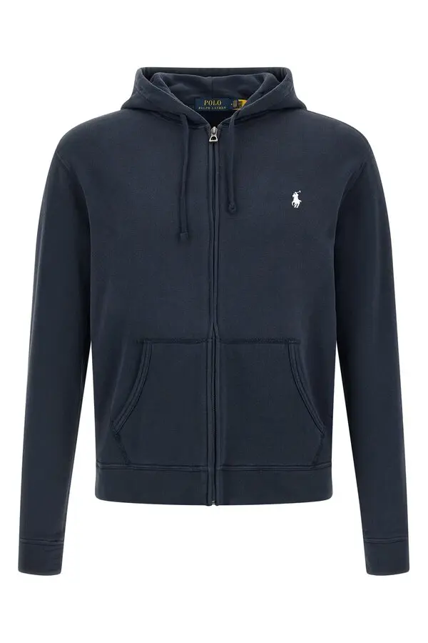 Polo Ralph Lauren Loopback Cotton Hoodie - Blue