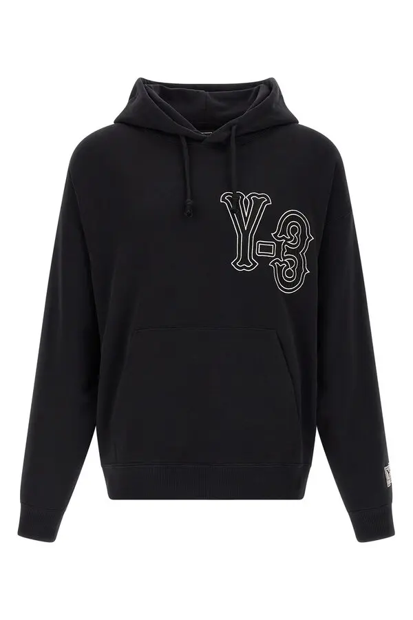 Y3 Embroidered Cotton Hoodie