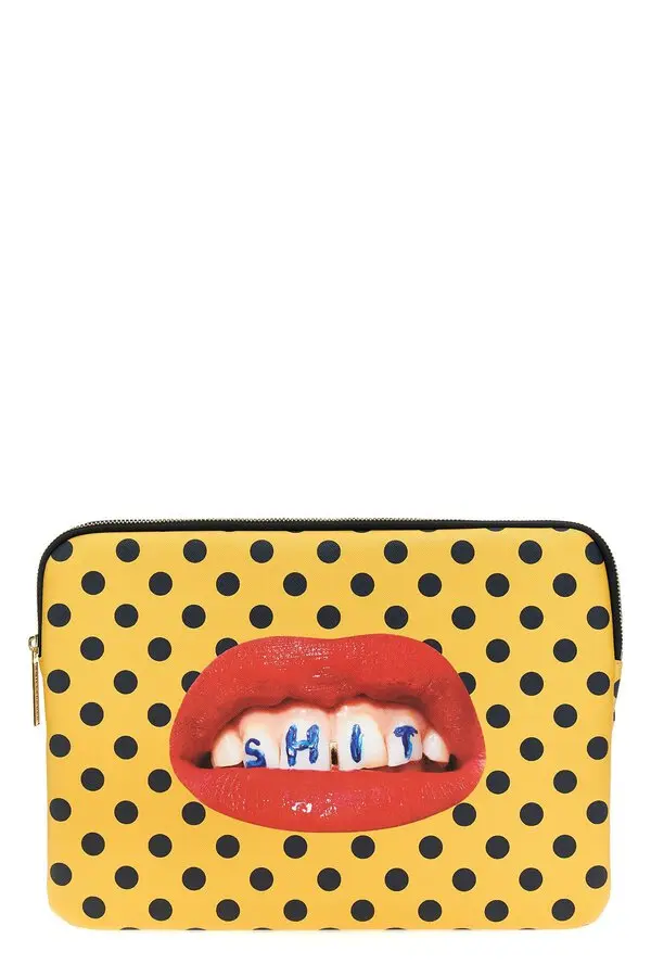 SELETTI Shit' Computer Case - Yellow