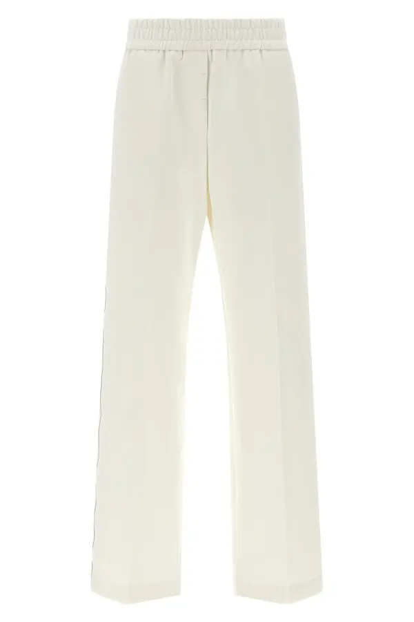 Peserico Punto Luce Stretch Jersey Trousers - White