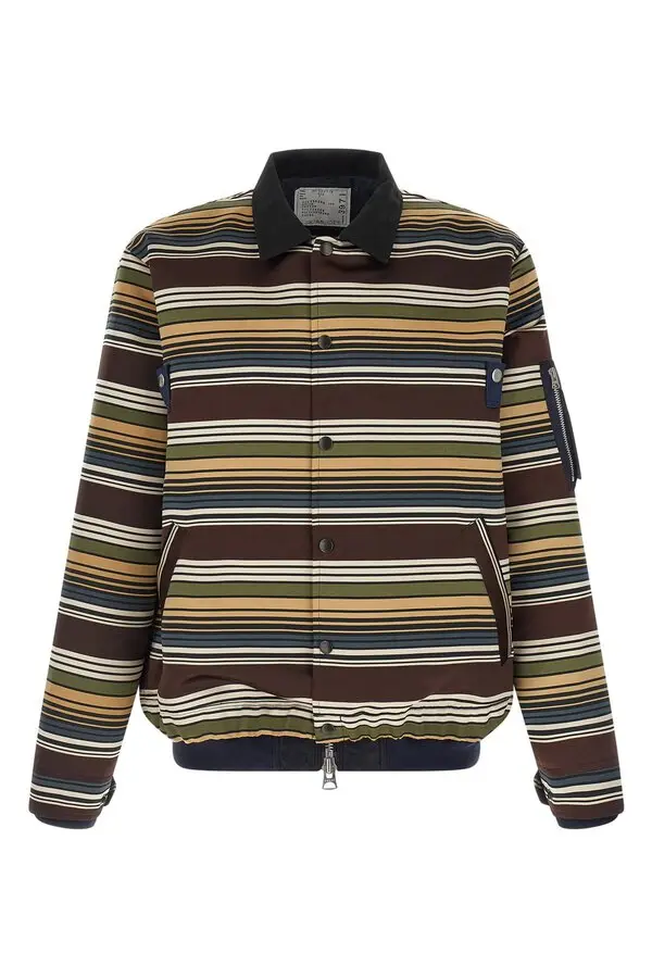 Sacai Horizontal Stripe Blouson