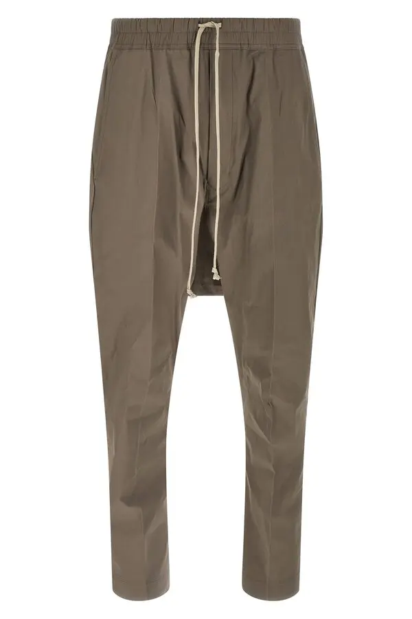 Rick Owens Drawstring Long Trousers - Gray