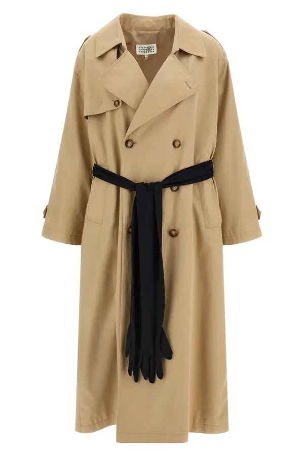 MAISON MARGIELA Trench Coat With Gloves