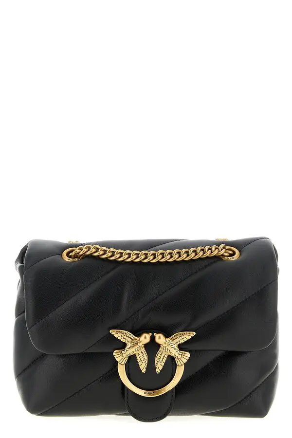Pinko Mini Love Puff Crossbody Bag - Black