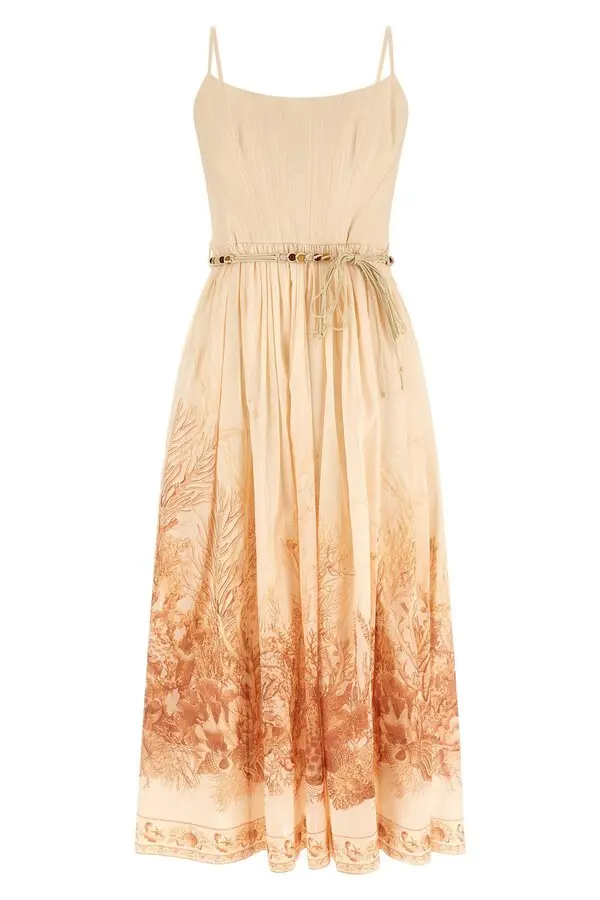 Zimmermann Wanderlust Toile-print Cotton Midi Dress