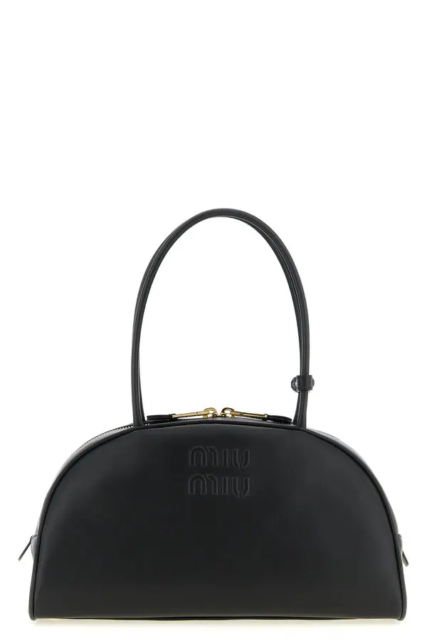 Miu Miu Beau Leather Shoulder Bag - Black