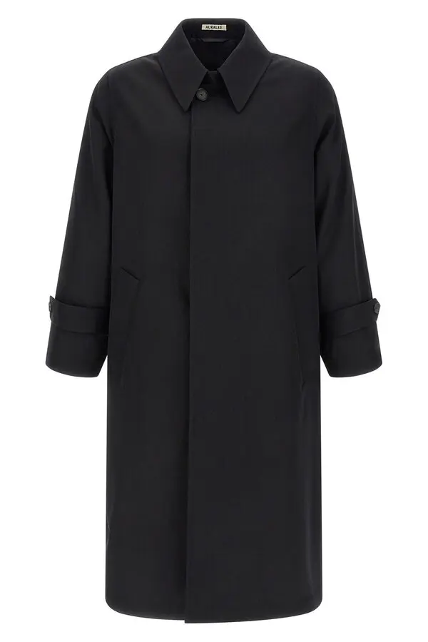 Auralee Light Wool Gabardine' Trench Coat
