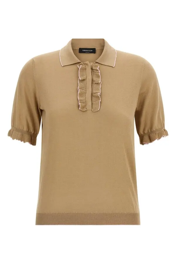 Fabiana Filippi Cotton Silk Polo Shirt