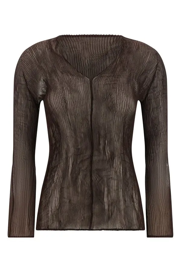 Issey Miyake Chiffon Twist 1' Top