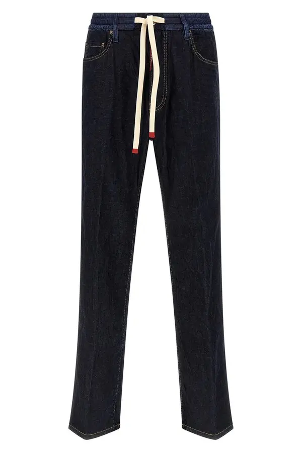 Dsquared2 Crinkled Effect Straight Leg Jeans