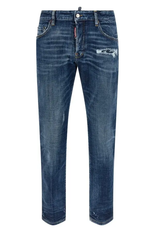 Dsquared2 Cotton Denim Skater Jeans