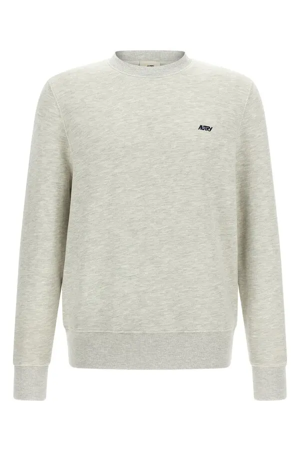 AUTRY Logo Embroidery Sweatshirt - Gray